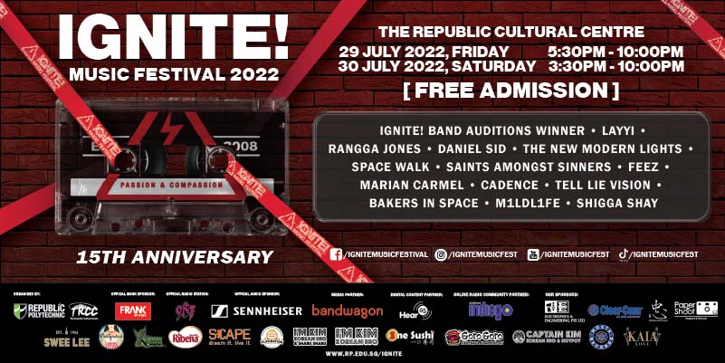 IGNITE! Music Festival 2022- Arts Republic | Arts Events Singapore