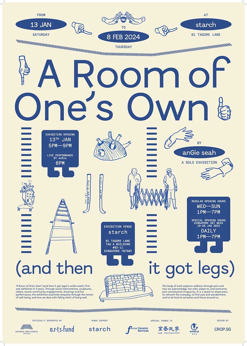 A Room Of One's Own (and then it got legs) solo exhibition by anGie ...