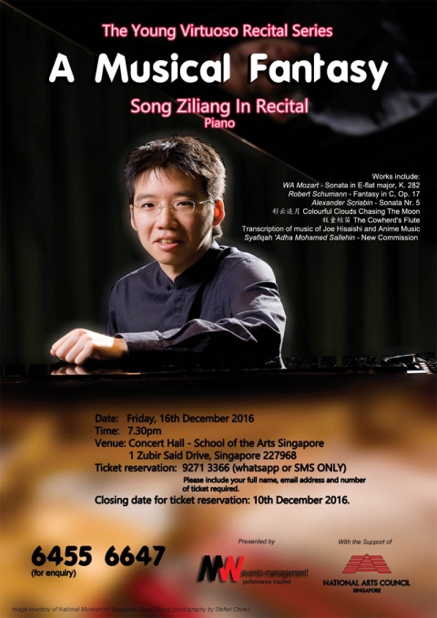 A Musical Fantasy - Song Ziliang in Recital 梦幻音乐之旅 －宋子良钢琴演奏会- Arts ...