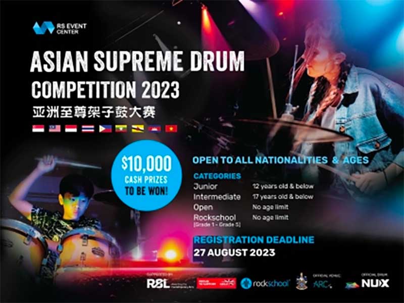 Asian Supreme Drum Competition 2023- Arts Republic | Arts Events Singapore